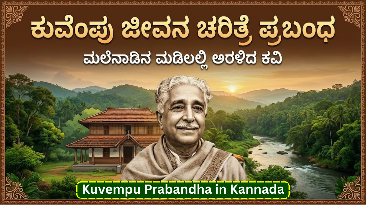 ಕುವೆಂಪು ಅವರ ಜೀವನ ಚರಿತ್ರೆ ಪ್ರಬಂಧ | Kuvempu Prabandha in Kannada Best No1 ...